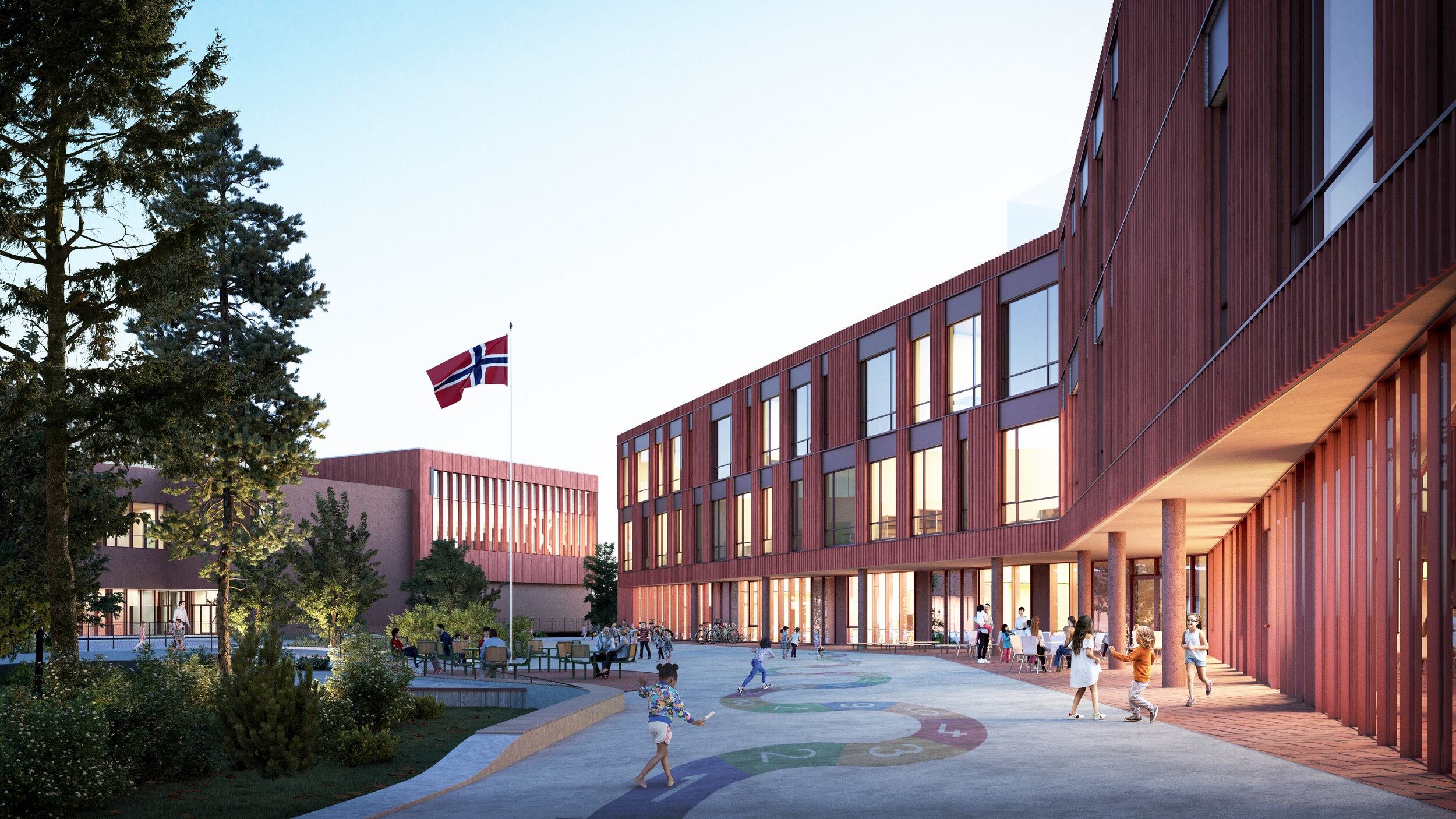 GASA vinner Lørenskog kommunes arkitekturpris for nye Fjellhamar skole ...