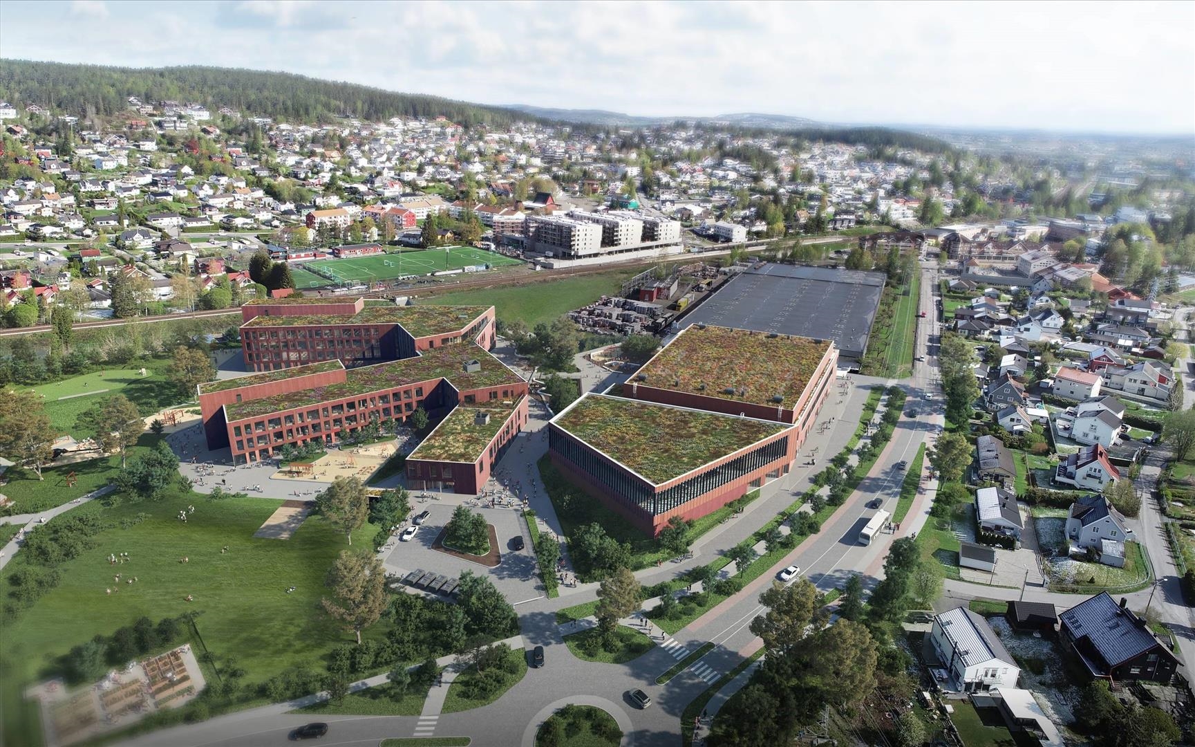 GASA vinner Lørenskog kommunes arkitekturpris for nye Fjellhamar skole ...