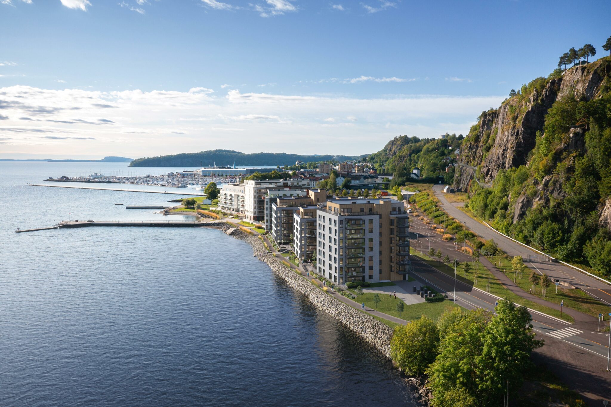 Oppstart for siste byggetrinn på Strandholmen i Holmestrand - Byggfakta ...