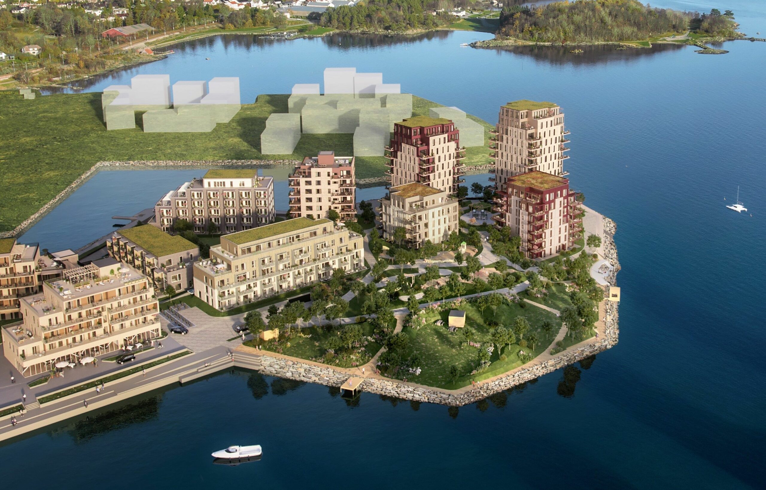 Veidekke starter første byggetrinn i boligprosjektet Odden i Stavanger - Byggfakta Nyheter