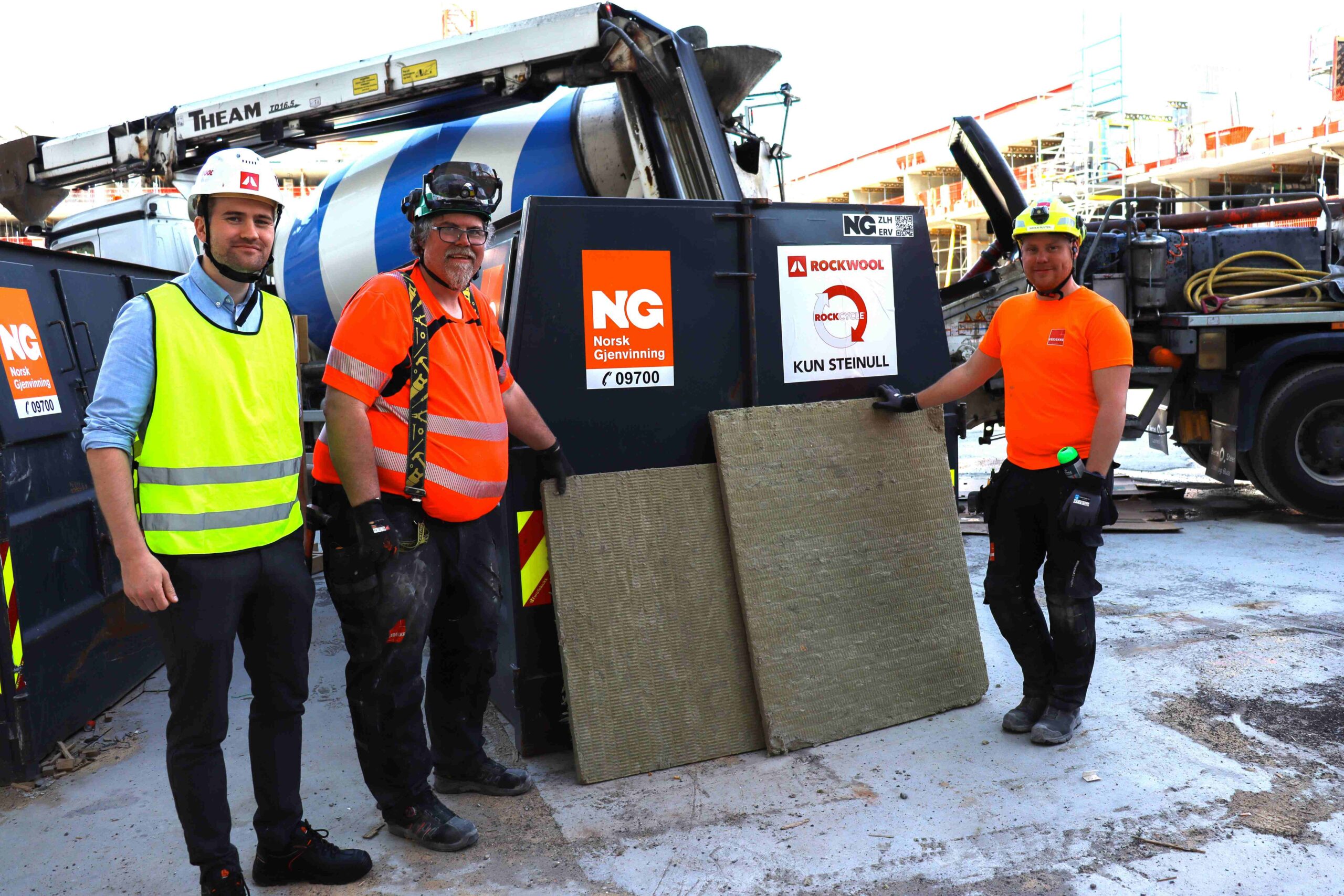 Veidekke gjenvinner ROCKWOOL isolasjon på Ulven - Byggfakta Nyheter