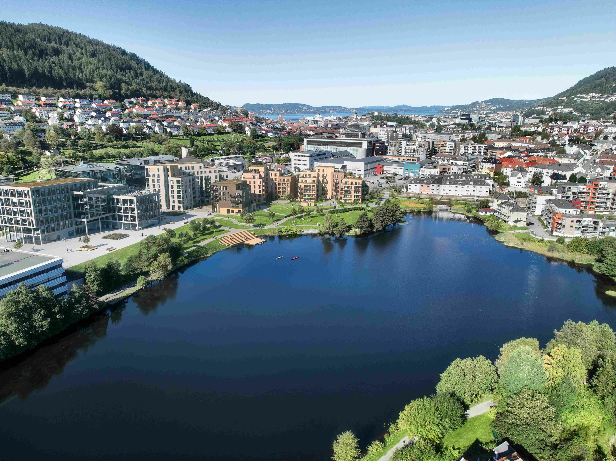 Starter salget av 160 livsstilsboliger på Minde i Bergen - Byggfakta ...