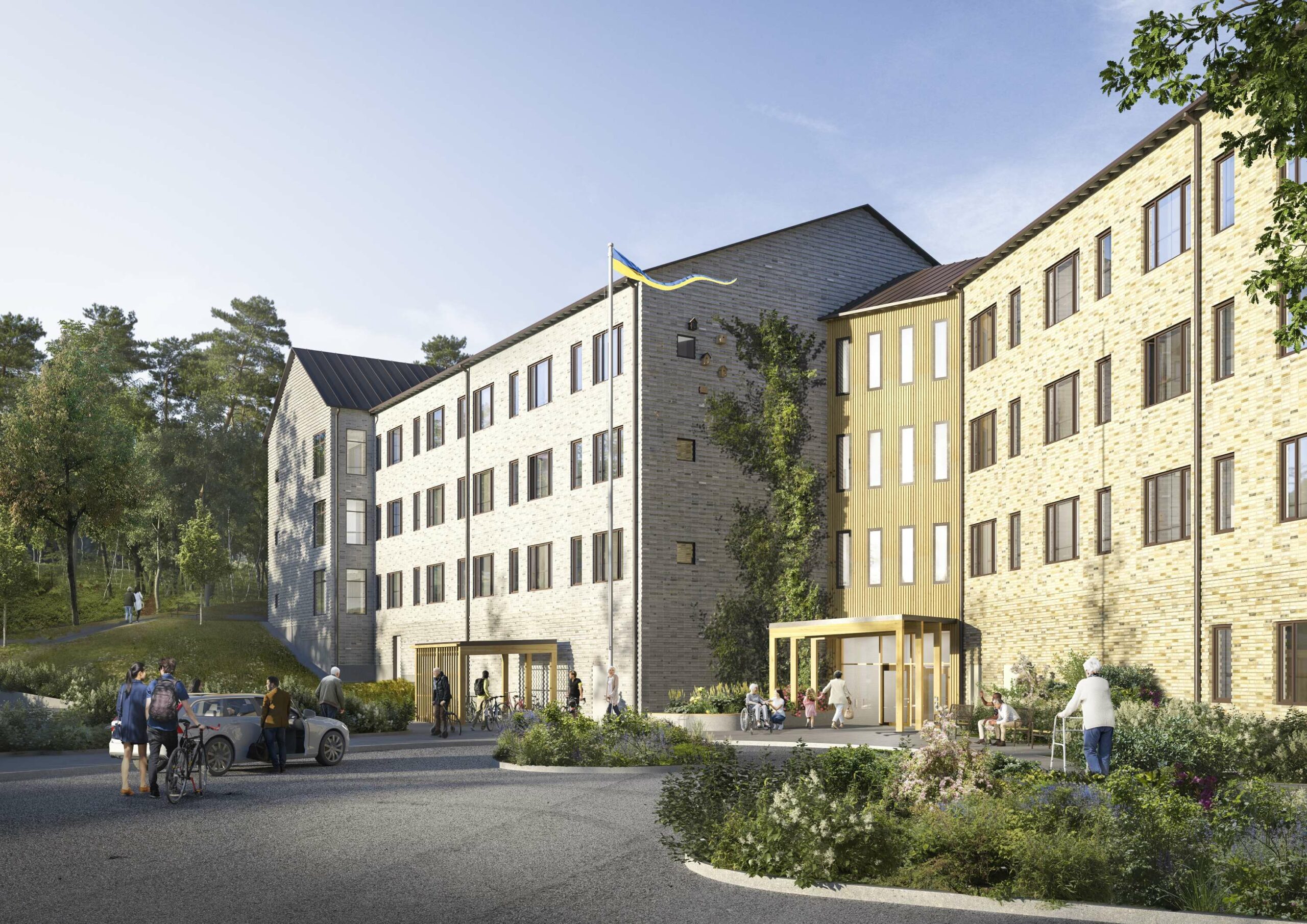 Veidekke bygger nye pleie- og omsorgsboliger i Södertälje - Byggfakta Nyheter